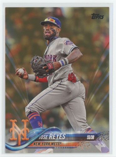 2018 Topps Gold Jose Reyes 0909/2018 New York Mets | eBay