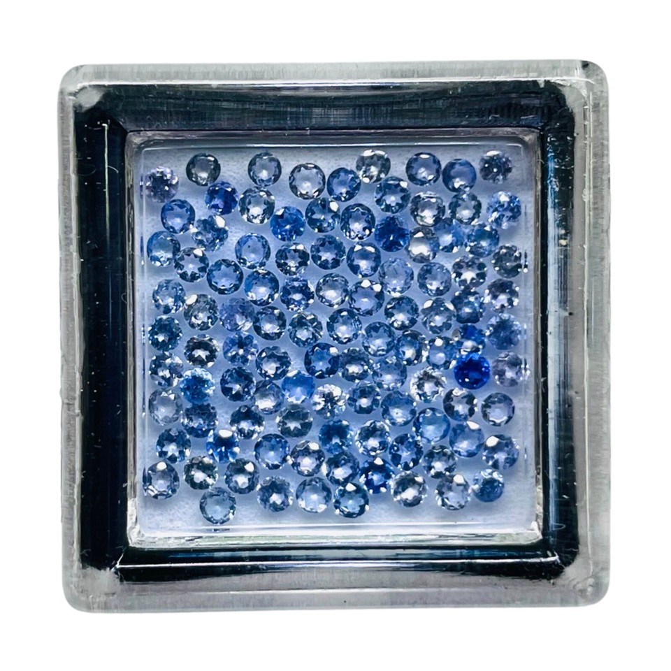 1200 Pcs Natural Multi Gemstones 1-2mm Round Cut Diamond Cut Loose ...