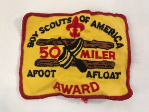 Vintage BSA Boy Scout 50 Miler Afoot Afloat Award Patch | eBay