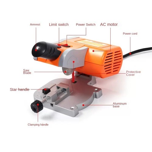 Desktop Workshop Small Cutting Machine Processing Wood Metal Material ...