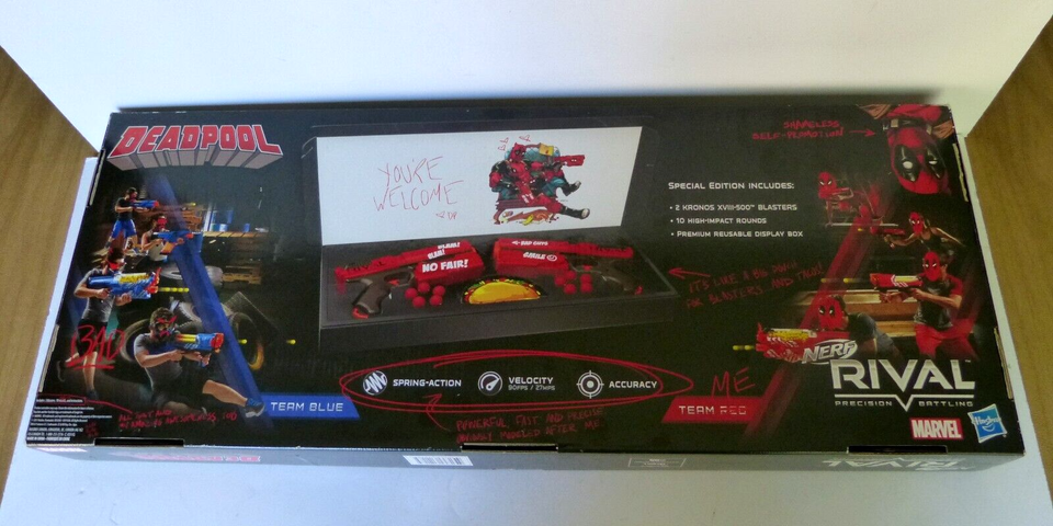 Deadpool Nerf Rival Kronos XVIII-500 Pistol Battling Set 630509612185 ...