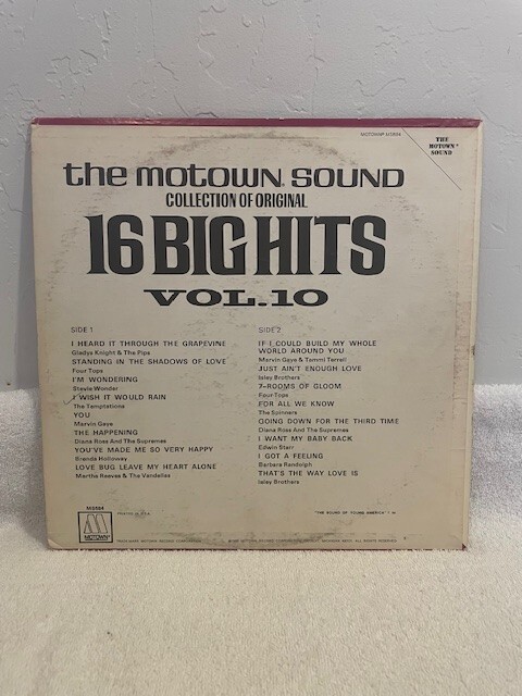 The Motown Sound -A Collection of Original 16 Big Hits Vol. 10 - Motown ...