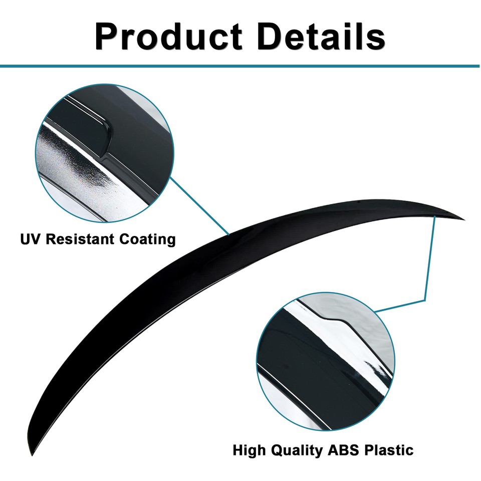 Gloss Black Rear Trunk Spoiler Wing Lip MP Style For BMW F32 428i 438i ...
