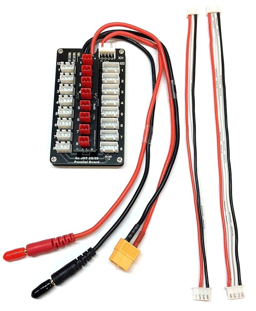 Lipo 2s/3s Lipo JST PARALLEL CHARGING BOARD Pro Board 8x at a time | eBay