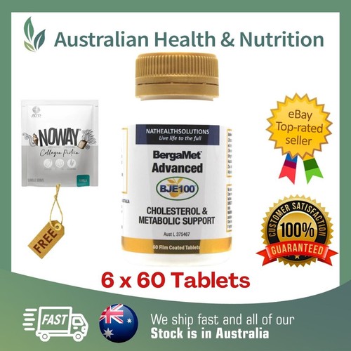 6 x BERGAMET ADVANCED 60 TABLETS+ FREE & FAST SAME DAY SHIPPING ...