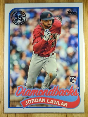 2024 Jordan Lawler RC Topps Series 1 Rookie 1989 Arizona Diamondbacks ...
