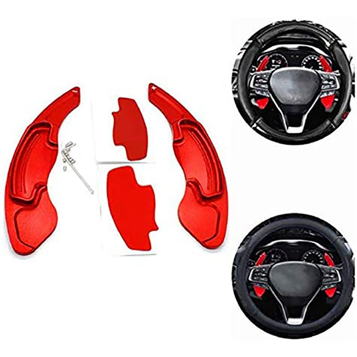 2X Aluminum Alloy Car Steering Wheel Paddle Shifter Extension Fit for ...