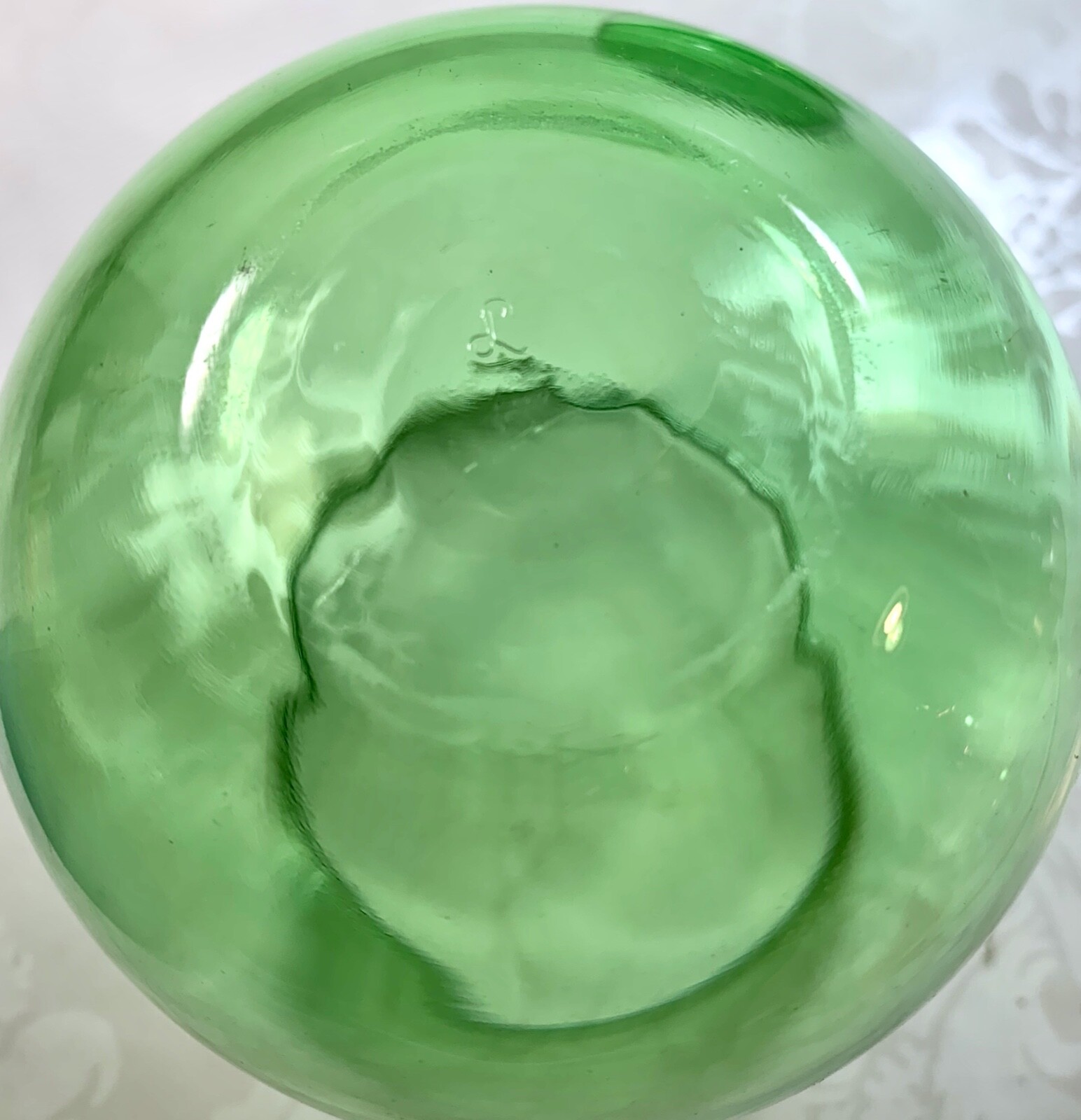 Set Of 2 Vintage Libbey Candy Apple Green Roly Poly Glass Tumblers | eBay