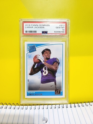 LAMAR JACKSON ROOKIE 2018 PANINI DONRUSS!!! PSA 10! NICE CARD! | eBay