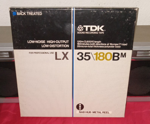 TDK LX 35-180 BM 10.5" REEL TO REEL TAPE BOX ONLY WITH DECALS | eBay