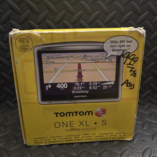 TomTom ONE XL•S GPS Navigation System Text-to-Speech Widescreen New ...