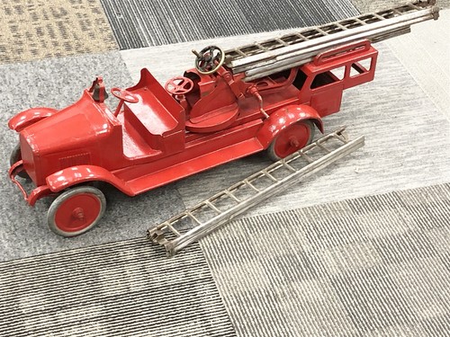 1920s HUGE PRESSED STEEL 16 POUND FIRE LADDER ENGINE WOW !! | eBay