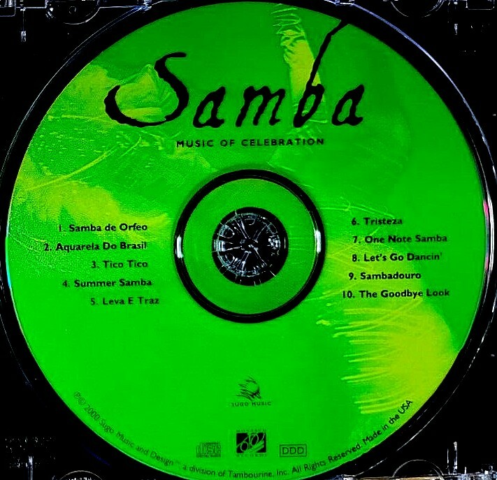 Samba - "Music Of Celebration" - ( CD - Sugo Music / Monarch Records ...