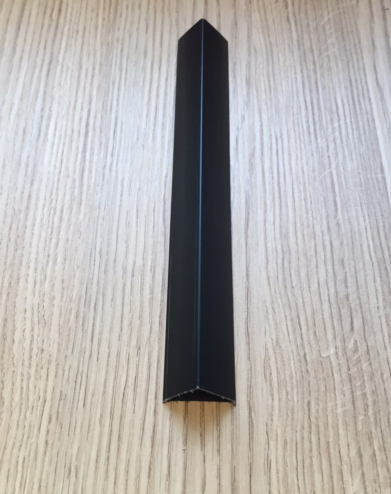 Black Trims For 5mm Bathroom Wall Panels Shower Cladding PVC Trims 2.6m ...