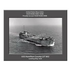 USS Hamilton County LST-802 Personalized Canvas Ship Photo Print Navy ...