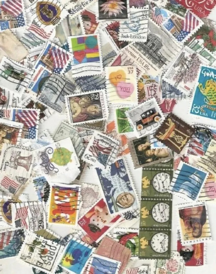 1000+ US Hand-Selected Vintage Postage Stamps Off Paper - Curated ...