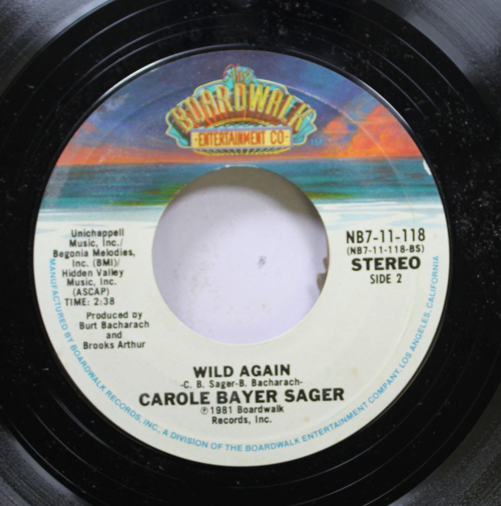 Rock 45 Carole Bayer Sager - Easy To Love Again / Wild Again On Boardwalk Record | eBay
