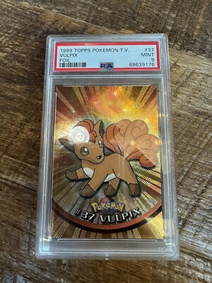Pokemon Card PSA 9 Mint Vulpix Topps T.V. 1999 Holo Foil # No. 37 | eBay