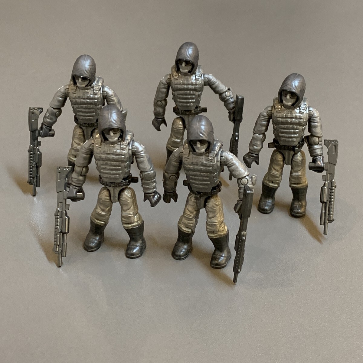 Lot 5 Custom Mega Bloks Consturx Call Of Duty Soldier Trooper Figures ...