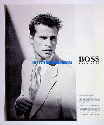 Hugo Boss Mens Fashion Clothing 1998 Trade Print Magazine Ad Poster ...