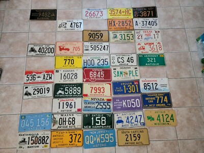 1998 40 State Historic Classic Antique Car License Plate Horseless ...