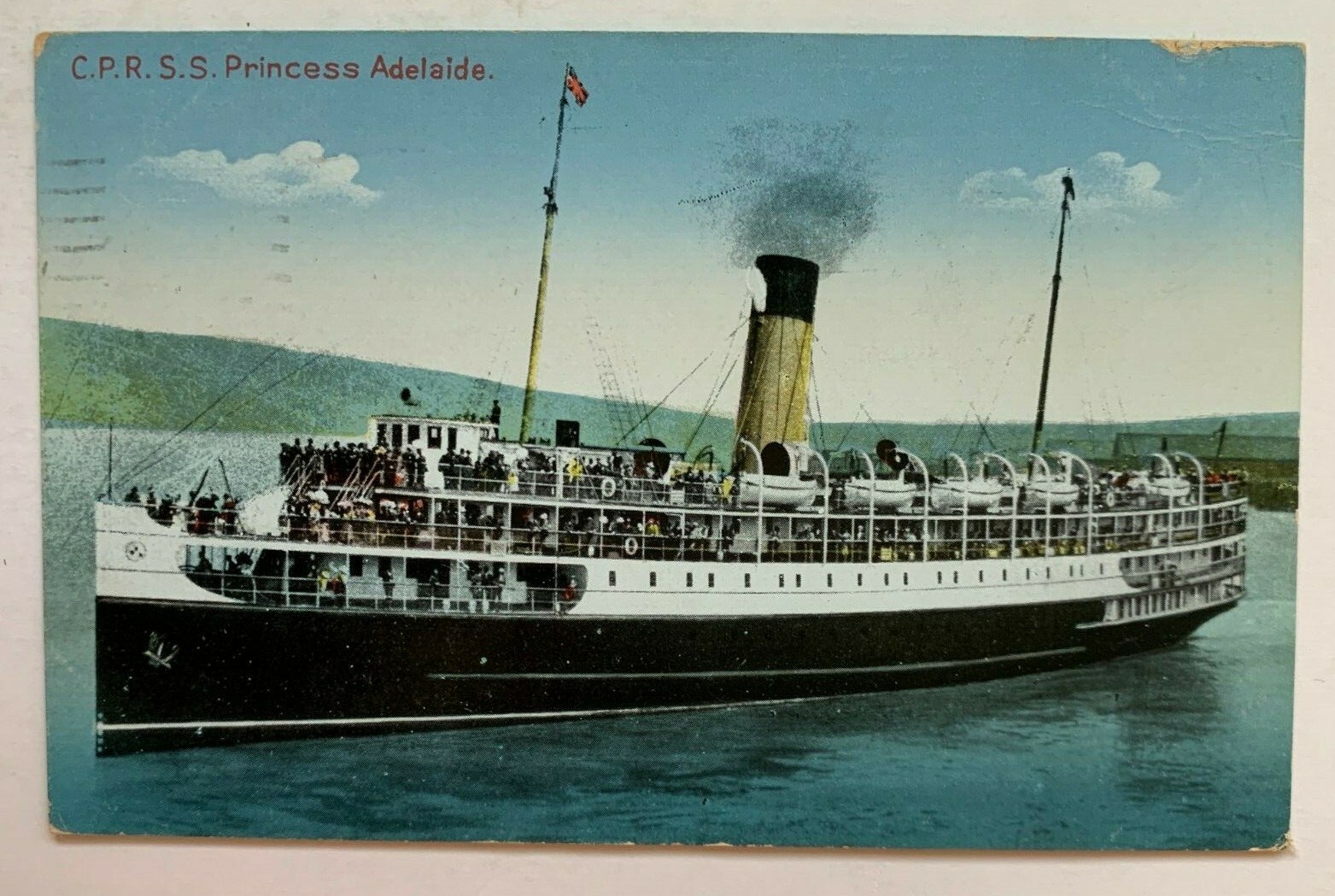 1940 Canada Ship Postcard CPR SS Princess Adelaide steamer Canadian ...