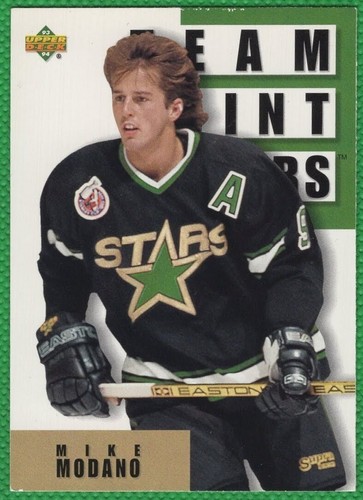 Mike Modano - 1993-94 Upper Deck #294 - Stars Hockey Card - Team Point ...