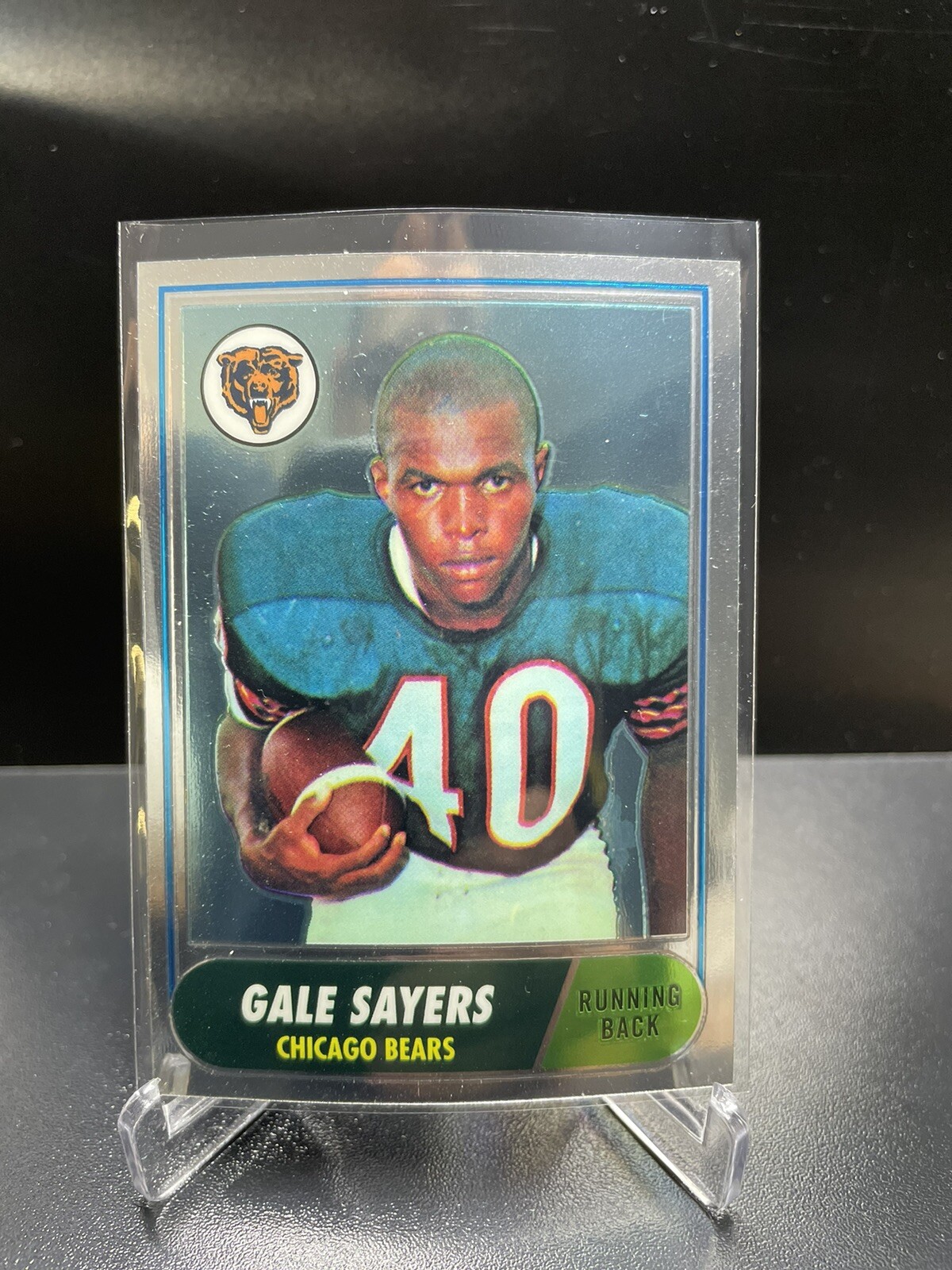 GALE SAYERS 2010 Topps Chrome Topps 1968 Reprints #75 Chicago Bears HOF ...