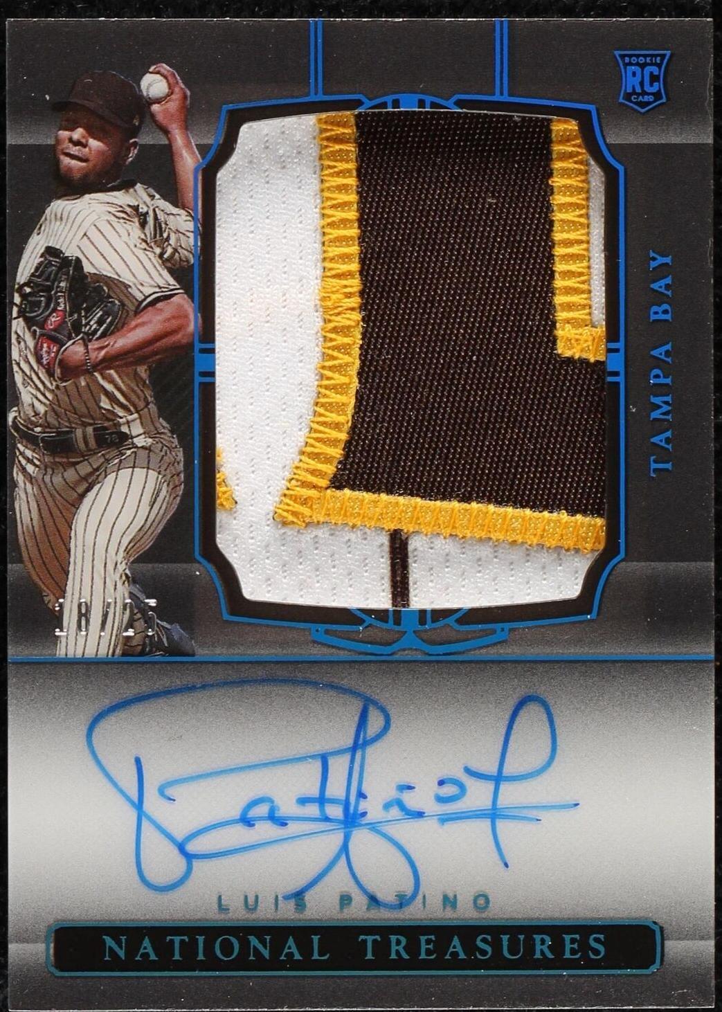 2021 Panini National Treasures - Rookie Material Signatures Luis Patino ...