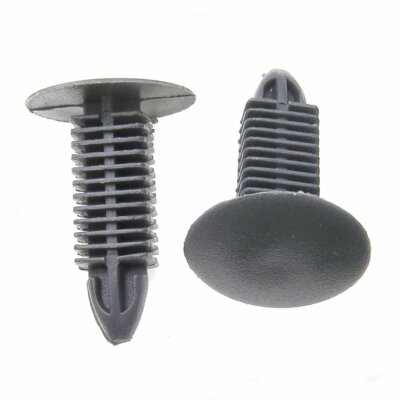 50 Auto Fastener 8mm Hole Push Clip Type Plastic Retainer Bumper Fender ...