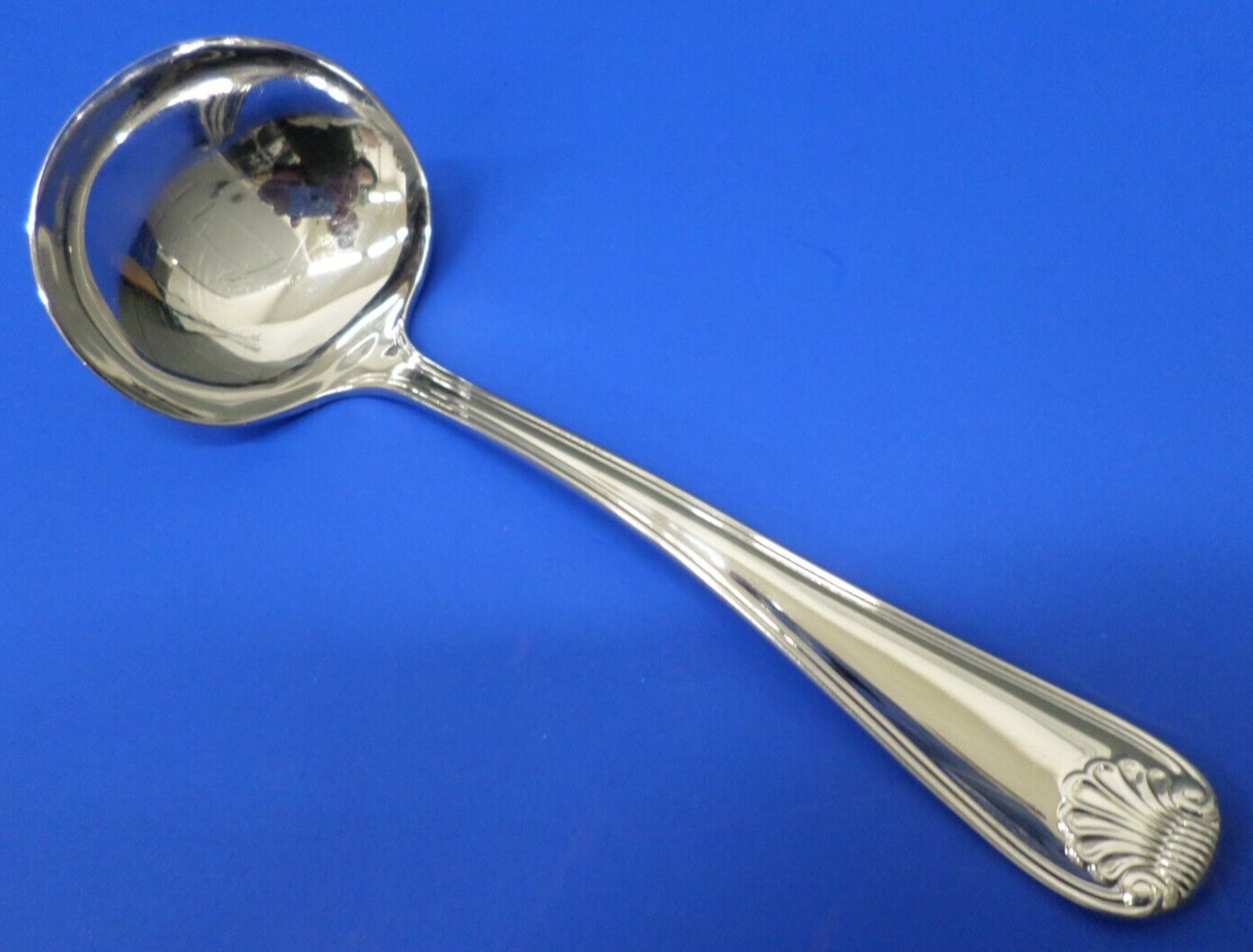 Gorham SHELL Glossy 18/8 Stainless JAPAN Flatware 7 1/4" GRAVY LADLE | eBay