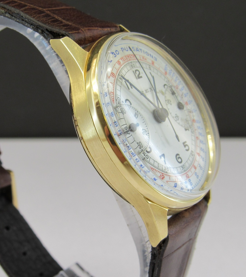 Vintage Rex Chronograph Monopusher Oversize Landeron 2, made in 30's | eBay