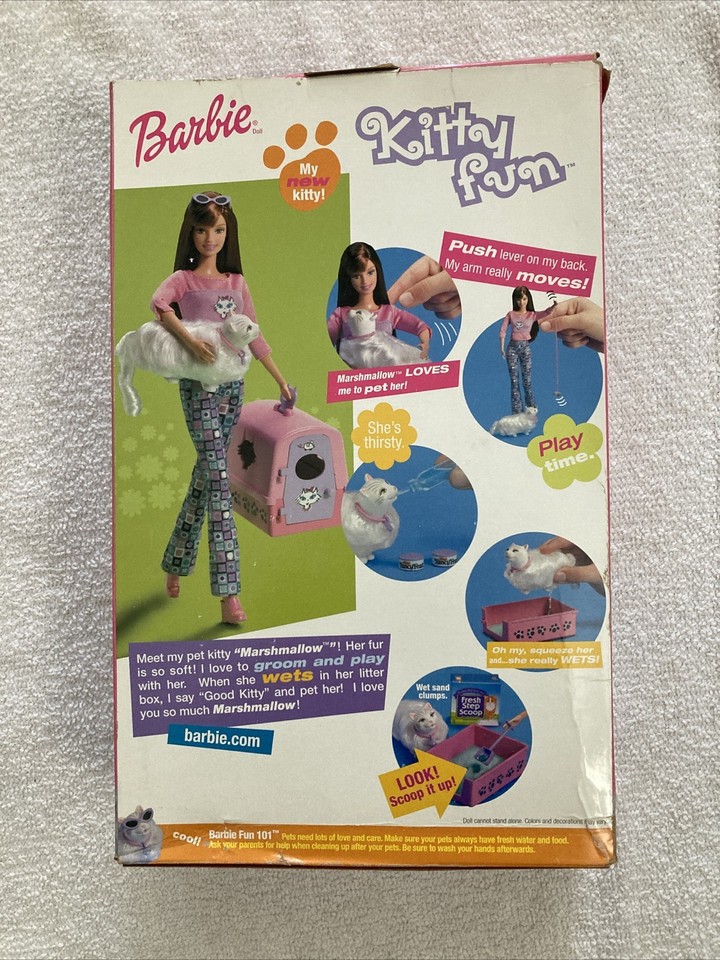 Barbie Kitty Fun Play Set w/ Marshmallow The Cat Mattel Vintage 2000 ...