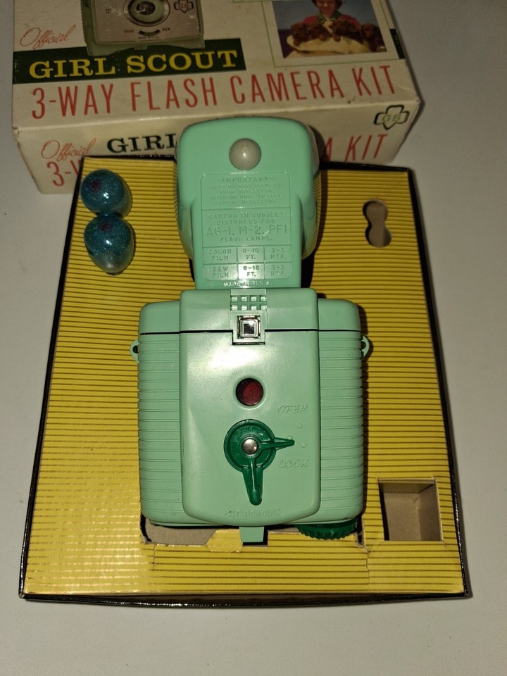 Vintage Offical Girl Scout 3 Way Flash Camera untested | eBay