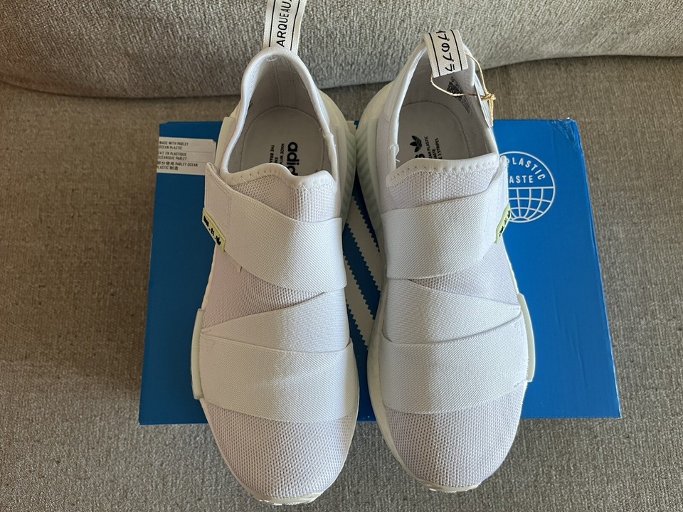 Adidas Women's NMD_R1 White Black Running Shoes GW5699 Size 7 | eBay