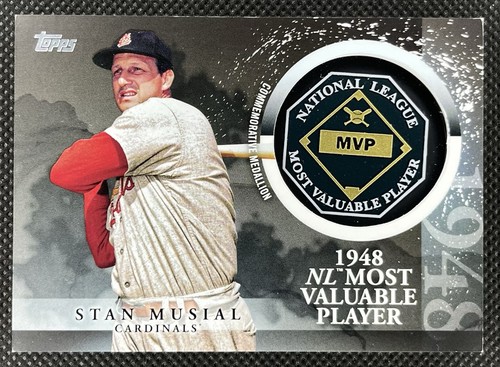 Stan Musial 2023 TOPPS UPDATE SERIES 1948 NL MVP AWARD WINNER MEDALLION ...