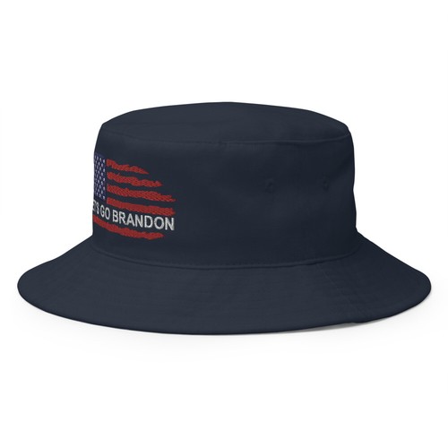 Let's Go Brandon Embroidered Bucket Hat, FJB Bucket Hat, FU46 Bucket ...