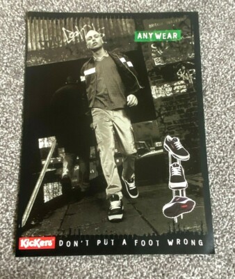Rare Original Vintage 1997 Magazine Advert Art Picture Kickers 90's Ad ...