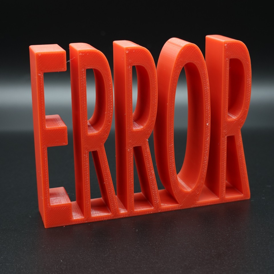 Garry's Mod (Gmod) Error Sign Prop - 3D Printed Funny Gift Desk ...