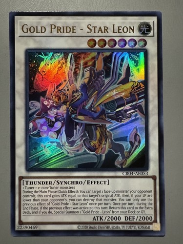 YUGIOH GOLD PRIDE - STAR LEON ASIA ENGLISH EDITION CR04-AE053 ULTRA ...