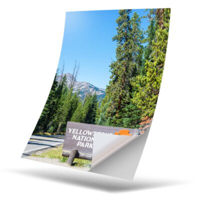 1 x Vinyl Sticker A4 - Yellowstone National Park Sign USA #24462 | eBay UK