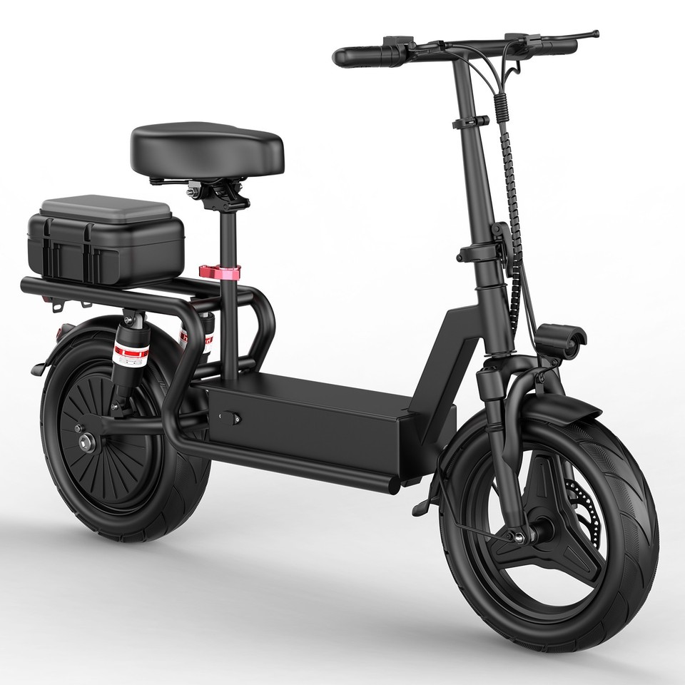 Electric Scooter with Seat 1500W 25MPH 35 Miles Range14" Tire with Box ...