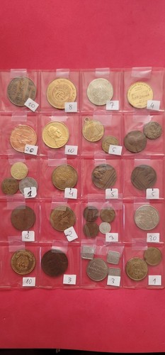 Lot of 31 - Various vintage coin tokens | eBay