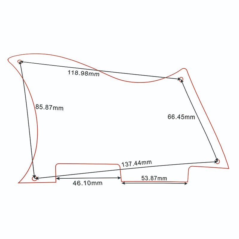 Parts For YAMAHA REVSTAR RSS20 Guitar PickGuard Scratch Plate Red ...