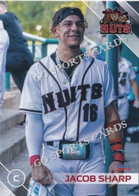 2024 Modesto Nuts Jacob Sharp RC Rookie Mariners Minor League Baseball ...