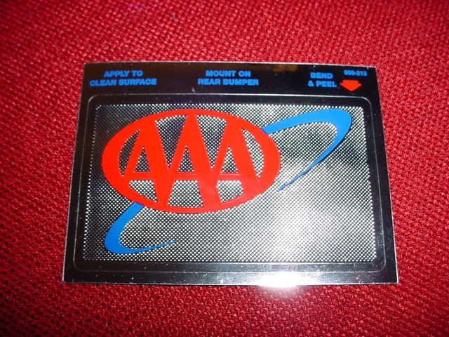 NEW AAA METALIZED ADHESIVE BACKED COLOR DECAL / STICKER LOGO CAR | eBay