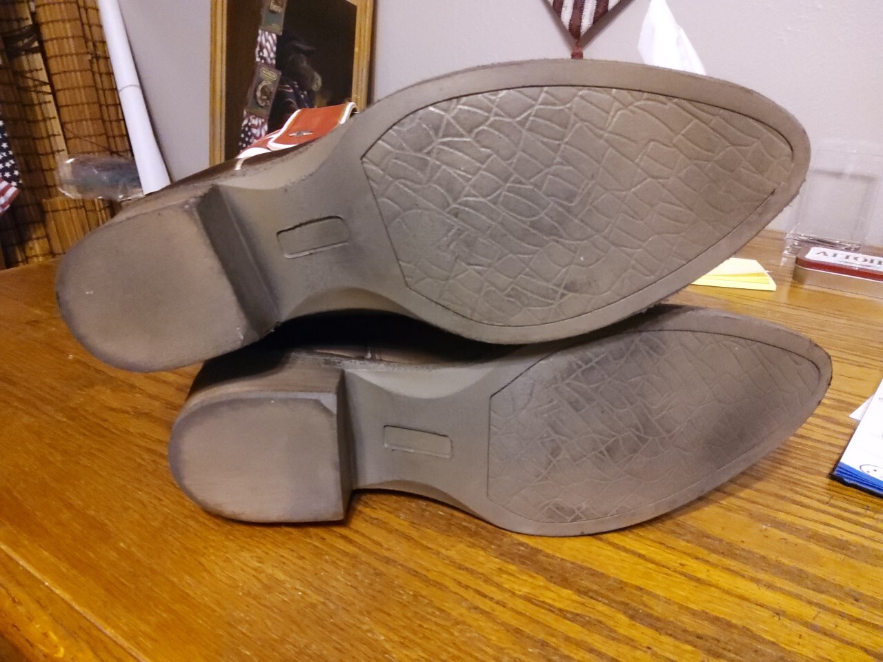 Womens Sheryl Crow American Flag Leather Boots Sz. 9 - Gem