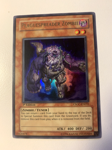Yugioh 1st NM Plaguespreader Zombie CSOC-EN031 Ultra Rare | eBay Australia