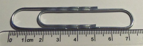 Giant 77mm SILVER Metal Paper Clips Stationery Paper Clips Pack of 25 ...