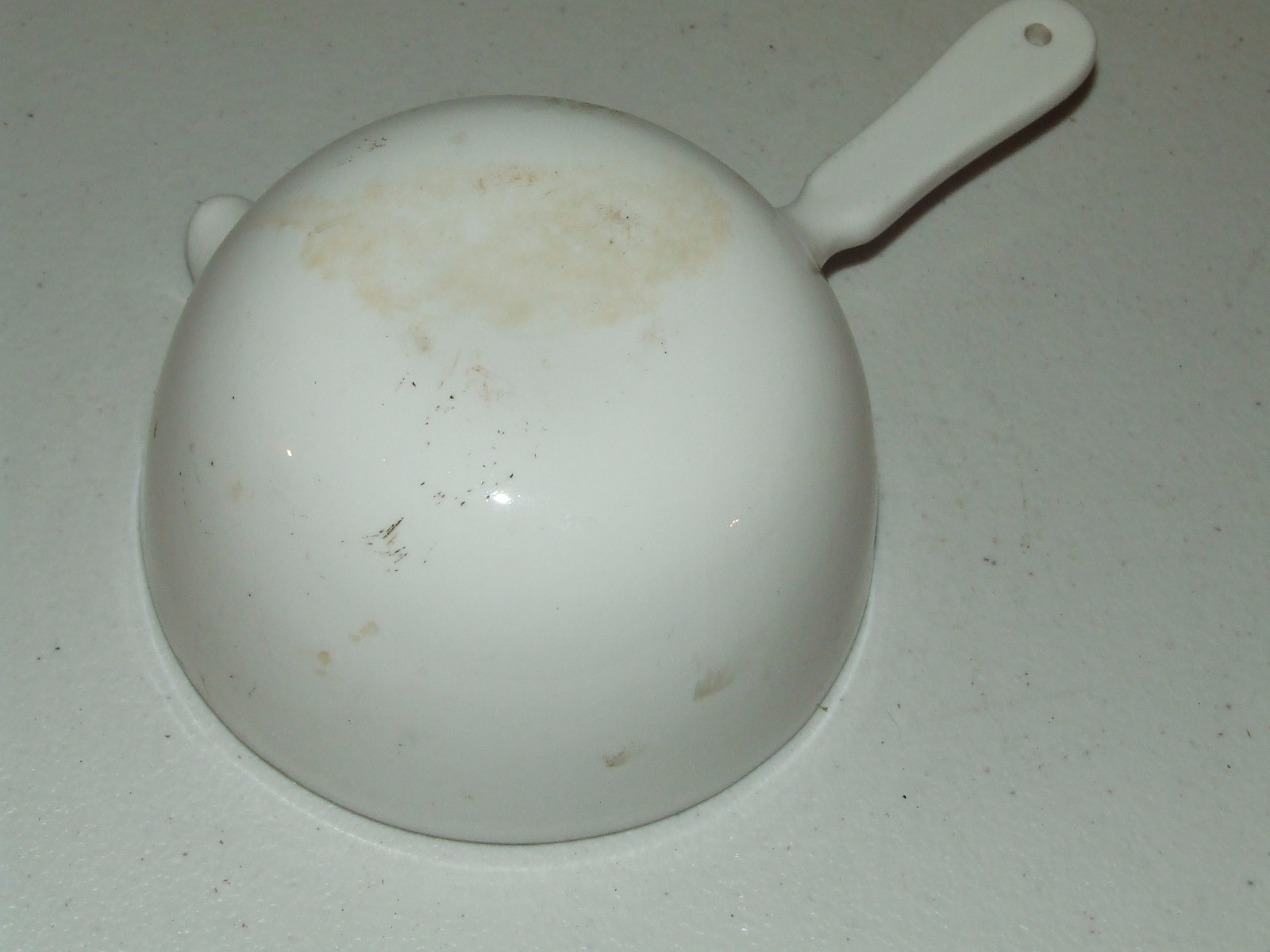 Antique Porcelain Chemistry Labware Handled Crucible Beaker, signed ...